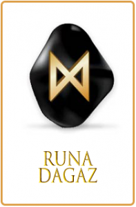 Runa Nórdica Dagaz - Linha das Águas